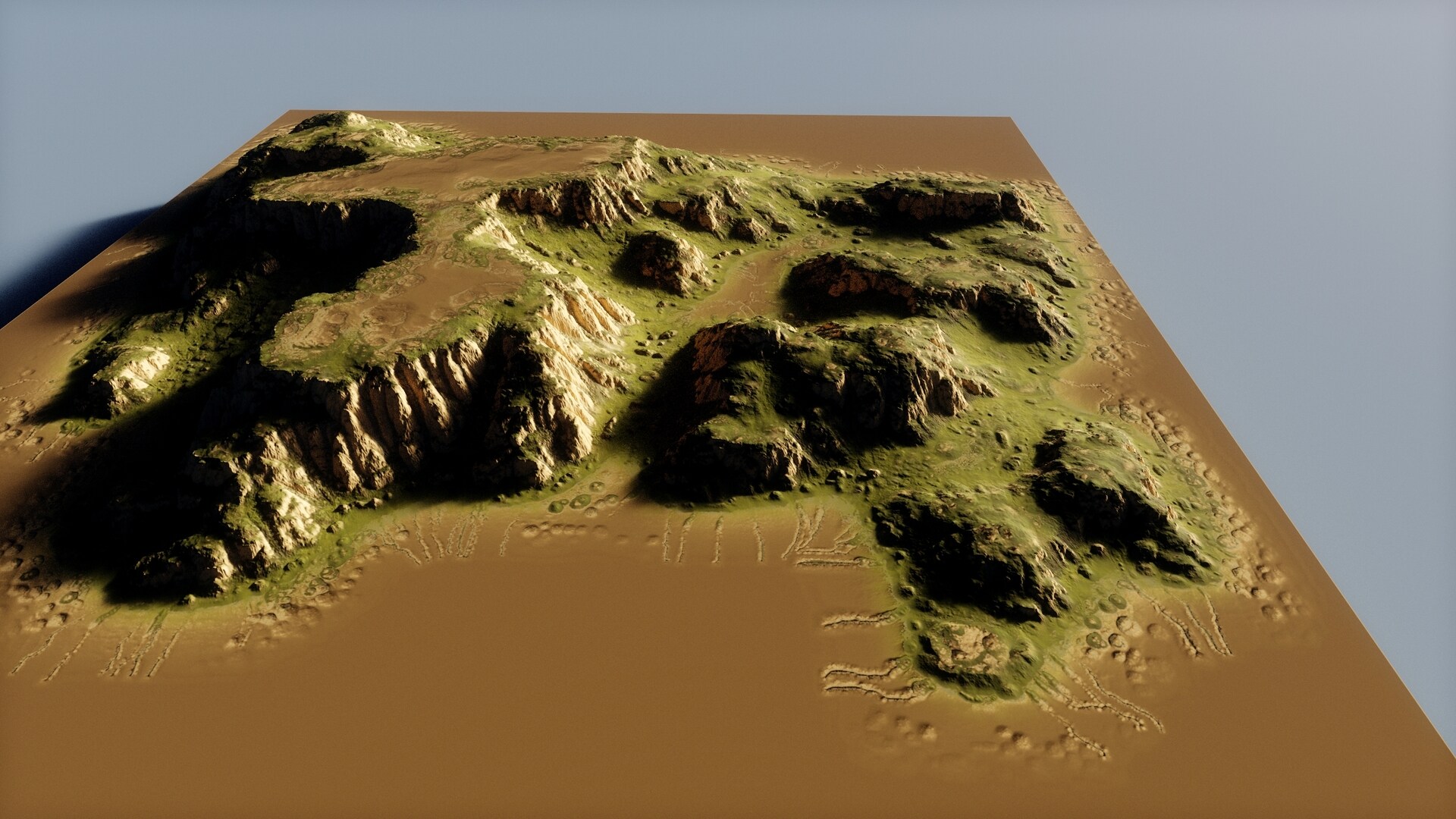 在贴图创建的Heightmap - Island V2 - 虚幻引擎商城